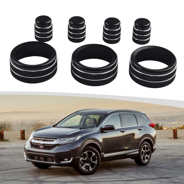 HOUSSE DE BOUTON de console centrale en aluminium noir garniture bague pour Hond EUR 25,74 ...