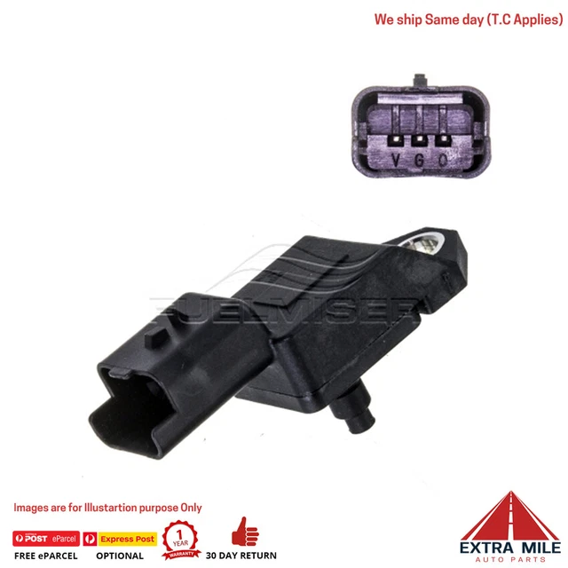 MAP SENSOR FOR FORD FIESTA WS WT 1.6L 4cyl 09/10 - 08/13 Suits 3 Pin ...