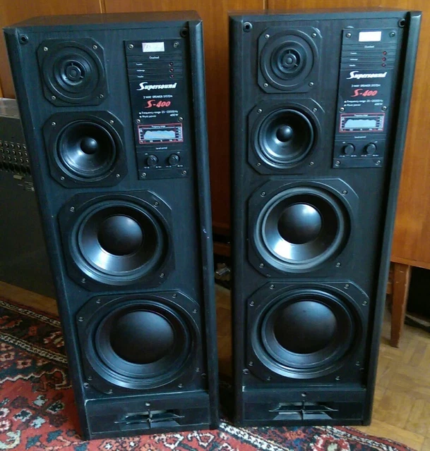 2X SUPERSOUND S-400 (Radiotehnika) Brendle Lautsprecher 400 Watt EUR ...