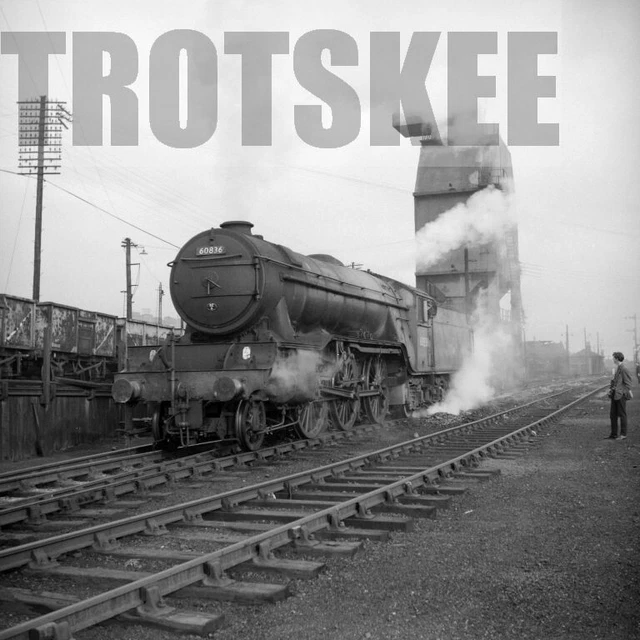 LARGER NEGATIVE BR British Railways Steam Loco 60836 Class V2 Dundee ...