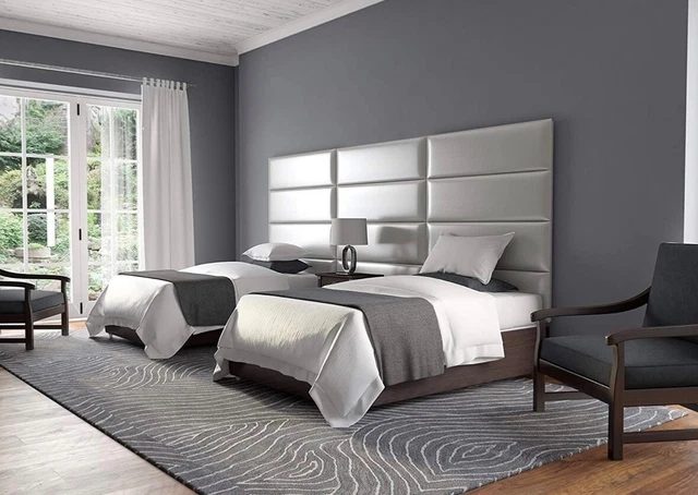 NEW: VANT - 12X Upholstered Accent Wall Panels RRP £600 (91cm Wide ...