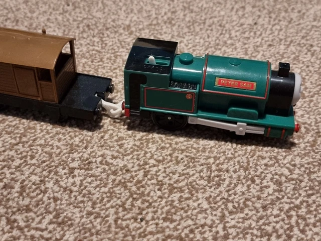 THOMAS THE TANK Engine & Friends Trackmaster MOTORIZED PETER SAM TRAIN ...