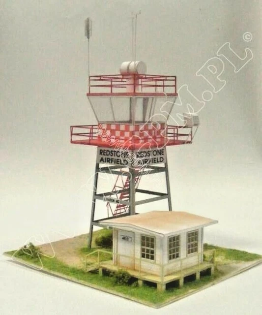AIRFIELD CONTROL TOWER 1:48 scale Control Tower Model Kit (LASERCUT ...