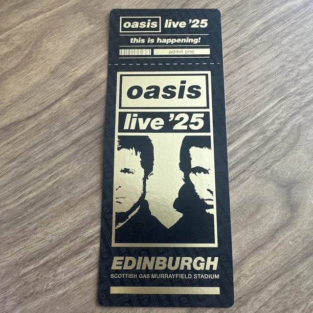 OASIS LIVE 25 Murrayfield Stadium, Edinburgh, official tour souvenir ...