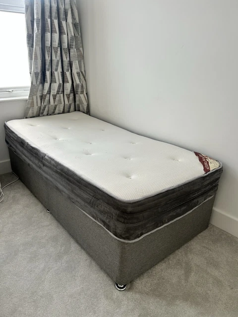 SINGLE BED WITH Super Deluxe Memory Foam And Spring Mattress £100.00 ...