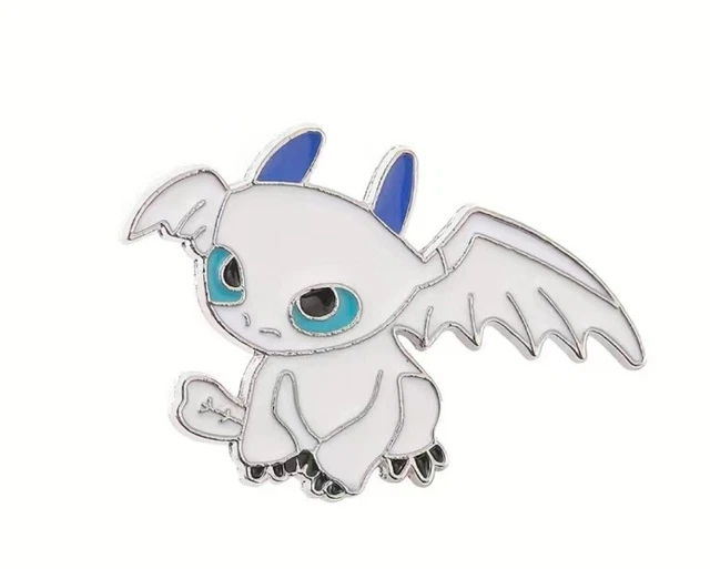 HOW TO TRAIN Your Dragon Toothless light Fury Character Enamel Pin ...