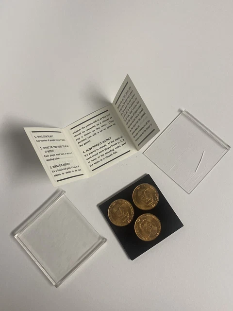 VINTAGE THEAKSTON TRADITIONAL Ales - The Spoof Rule Book and 3 Coins ...