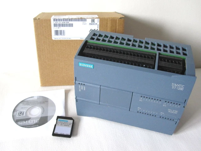 SIEMENS KOMPAKT CPU 1215C S7-1200 - 6ES7215-1AG40-0XB0 incl. 6ES7954 ...