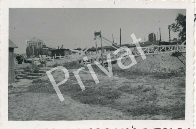 FOTO WK II Notsteg am Börsenplatz Strasbourg Kehl France A1.42 EUR 34 ...