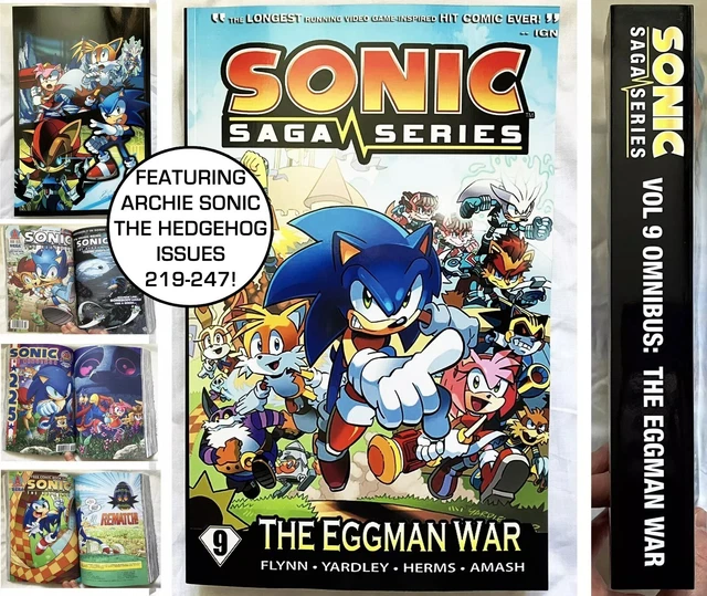 SONIC THE HEDGEHOG Saga Series Archie Comics Omnibus Issues #219-247 ...