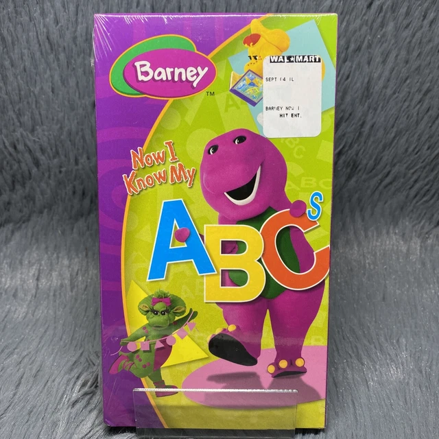 BARNEY - NOW I Know My ABC’s VHS 2004 HiT Entertainment Cartoon Rare ...
