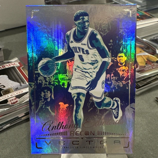 ANTHONY EDWARDS 2023-24 Recon Vector SP lupi di legno olografica #24 ...