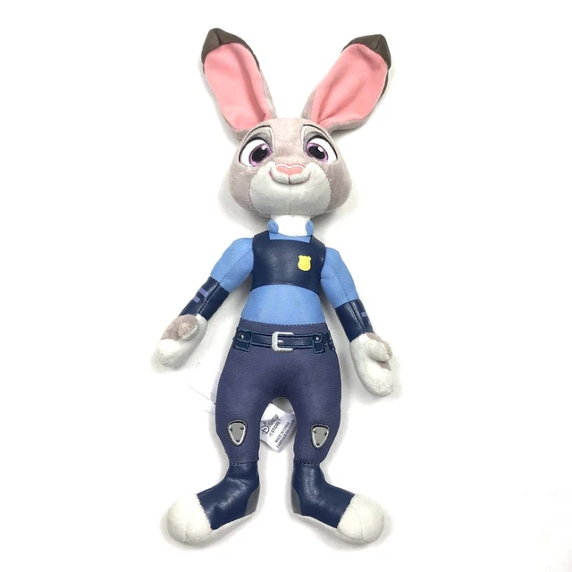 DISNEY STORE ZOOTOPIA Officer Judy Hopps Plush Stuffed Bunny Rabbit 15 ...