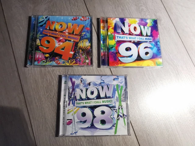 NOW THATS WHAT i call music 94 96 98 £5.00 - PicClick UK
