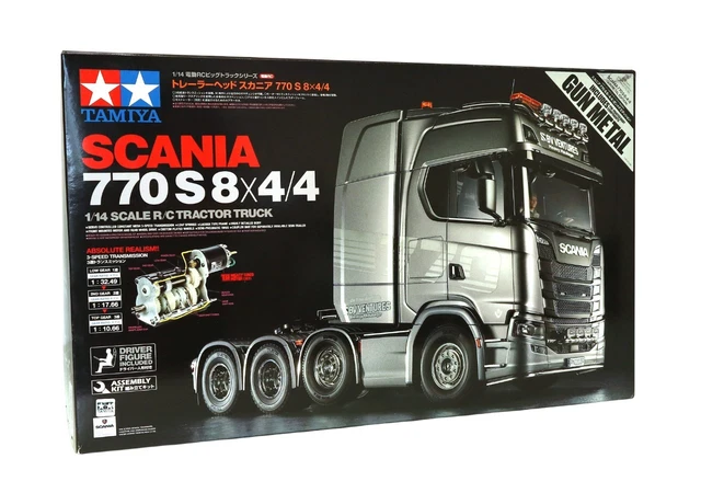 TAMIYA 770 S (56376) Scania 8x4/4 1:14 RC Truck LKW Sattelzugmaschine ...