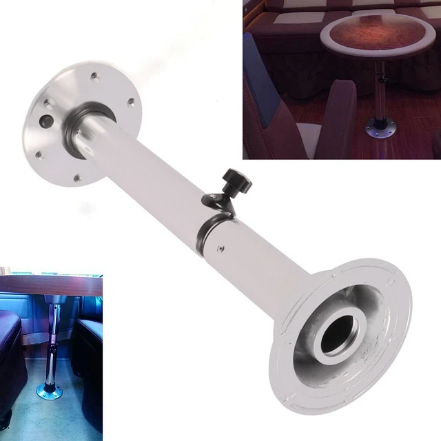 TELESCOPIC REMOVABLE TABLE Leg Adjustable Table Pedestal Fit Motorhome ...