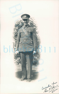WW2 ROYAL ARMY Pay Corps Sergeant G S Coburn portrait photo £15.38 ...