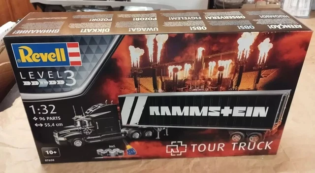 TOUR TRUCK RAMMSTEIN von Revell 1:32 inkl. Pinsel , Farben und Kleber ...