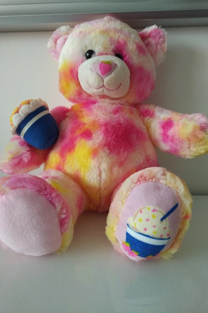 BUILD-A-BEAR DAIRY QUEEN Strawberry Cheesecake Blizzard Ice Cream Plush ...