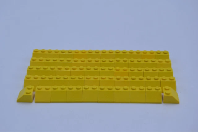 LEGO 50 X roof stone tile roof tile yellow slope 45 2x2 3039 £3.19 ...