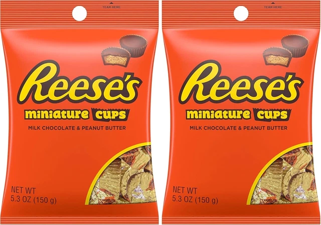 REESE'S PEANUT BUTTER Cup Miniatures 150g (Pack of 2) $11.70 - PicClick AU