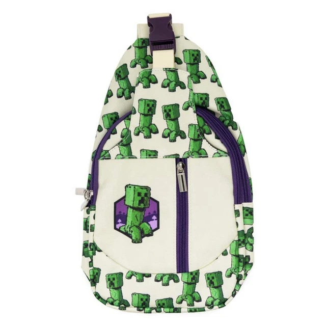 A MINECRAFT MOVIE Creeper Sling Bag Backpack Women’s Nylon Laptop BNWT ...