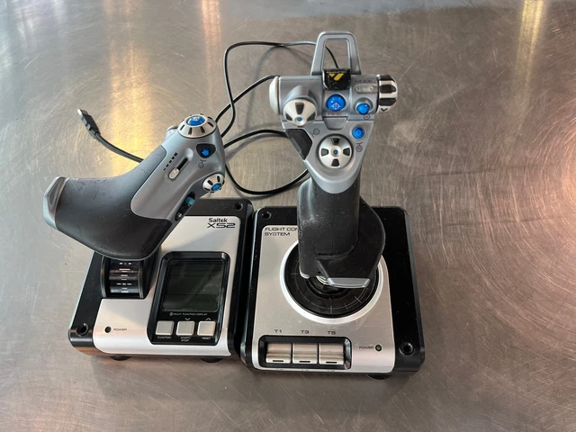 COMPLETE SAITEK LOGITECH X52 Joystick Throttle HOTAS Flight Control ...