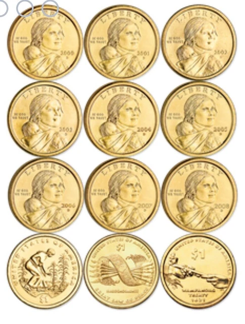 COMPLETE SET 2000-2025 Sacagawea Native Dollar Set P&D 52 Coins BU ...