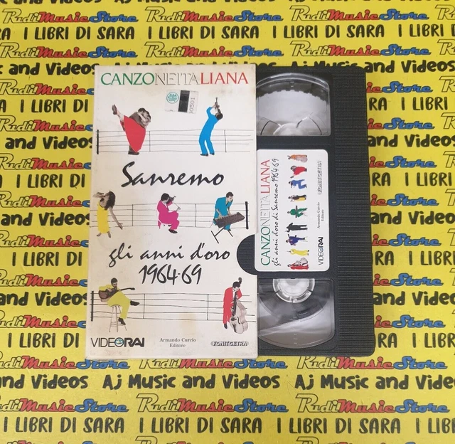 VHS SANREMO GLI ANNI D'ORO 1964-69 canzone italiana VIDEO RAI FONIT ...