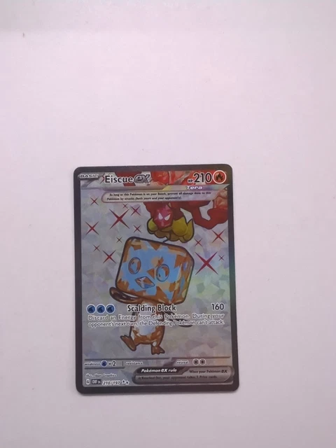 POKÉMON TCG EISCUE ex Sv03: Obsidian Flames 210/197 Holo Ultra Rare £3. ...