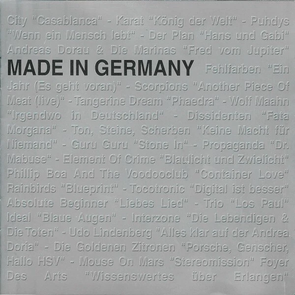 V/A - MADE In Germany 2 CD Set originalverpackt 36 Tracks EUR 19,90 ...