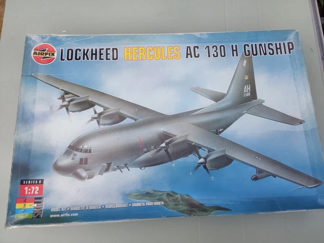 VINTAGE AIRFIX LOCKHEED Hercules AC 130 H Gunship Gunship 1/72 scale ...