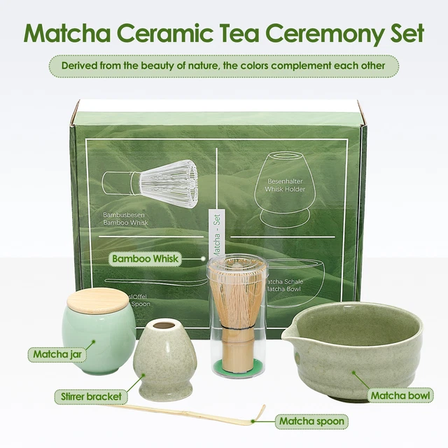 EXQUISITE MATCHA TEA Set Artcome Japanese Matcha Tea Set with Tea Scoop ...