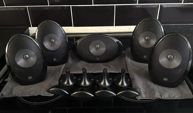 KEF HTS 1001.2 (egg) Satellite Speakers X5 £100.00 - PicClick UK