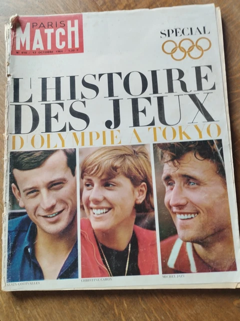 PARIS MATCH JEUX OLYMPIQUES 1964 TOKYO et Brigitte Bardot EUR 4,90 ...
