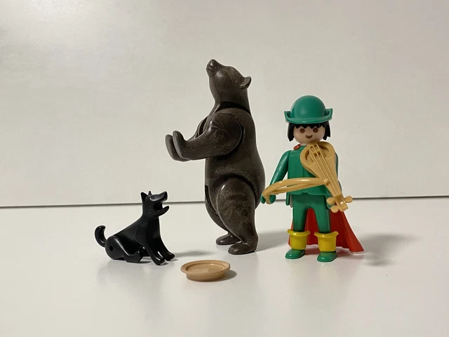 PLAYMOBIL KLICKY 3567 - Tanzbär mit Musiker und Hund - Mittelalter ...