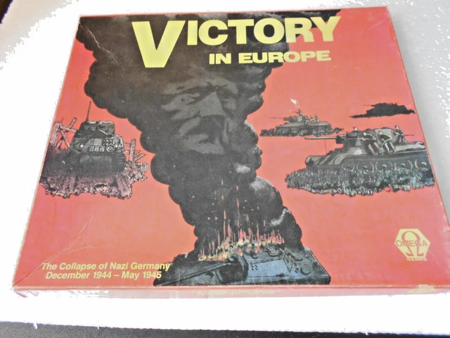 VICTORY IN EUROPE board game. by omega games. like avalon hill. ww2 ...