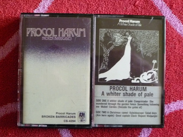 LOT DE 2 CASSETTES PROCOL HARUM barricades brisées et une nuance plus ...