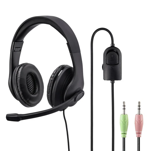 [00139923] HAMA CASQUE micro de bureau pour PC "HS-P200", stéréo, noir ...