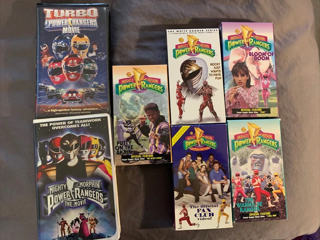 LOT OF 7 Mighty Morphin Power Rangers VHS VINTAGE 1990s Mix and Movie ...