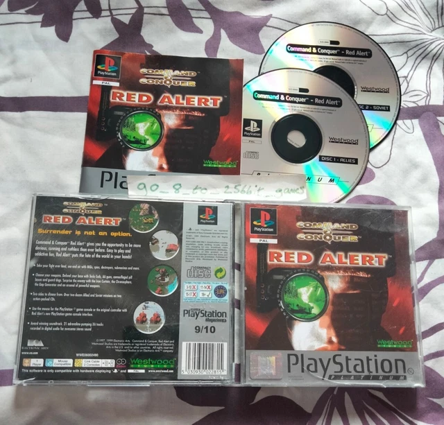 COMMAND AND CONQUER: Red Alert PS1 (COMPLETO) raro platino Sony ...