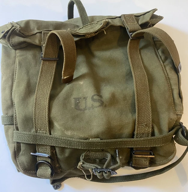 WW2 US ARMY Military M1945 Field Pack Backpack Combat Gear Equipment ...