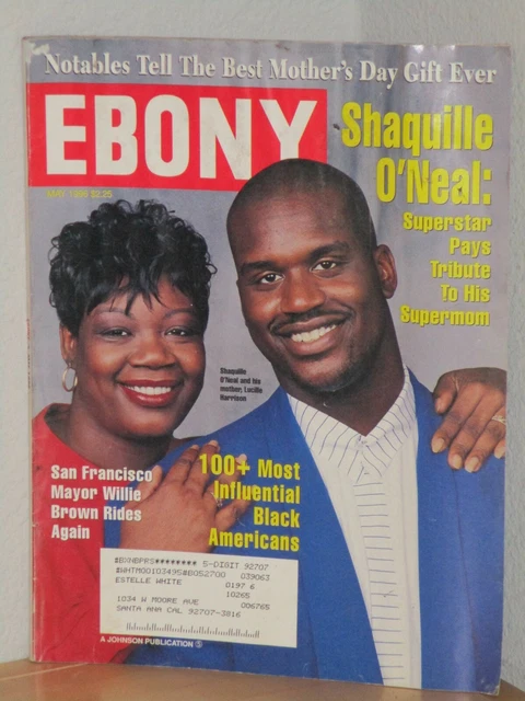 EBONY MAGAZINE MAY 1996 Shaquille O'Neal Superstar Volume 7 Good ...