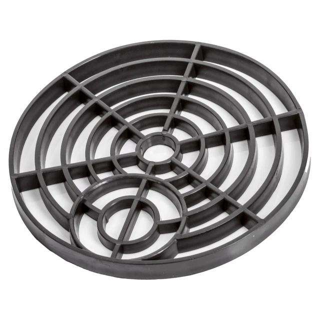 PVC DRAIN COVER 6 Inch Gulley Grid Lid Black 150mm Round Leaf Cover ...