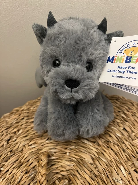 BUILD A BEAR Mini Beans Grey Gargoyle Teddy Bear Soft Toy Plush BNWT £ ...