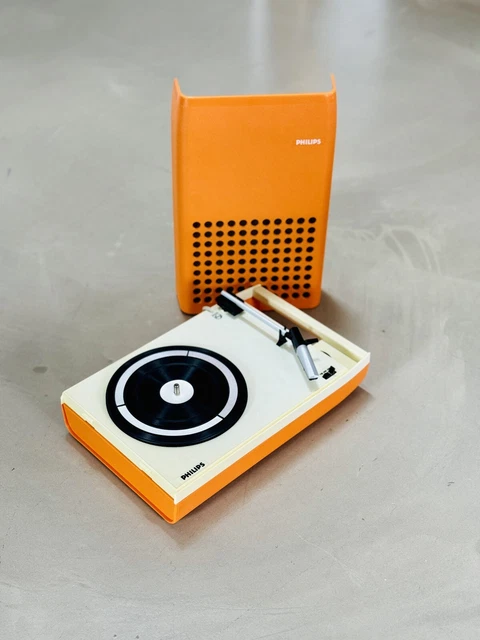1970S RARE VINTAGE Philips 113 Portable Design Record Player Turntable ...