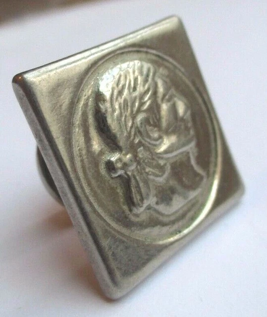 PINS BUTTON DOWN Pin Face Men's Vintage Jewelry Silver * 1922 £19.56 ...