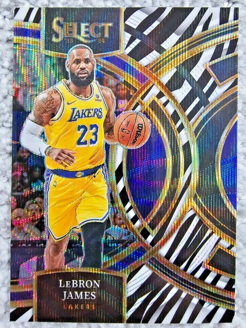 2023-24 LEBRON JAMES Panini Select Premier Base Zebra Prizm Case Hit ...