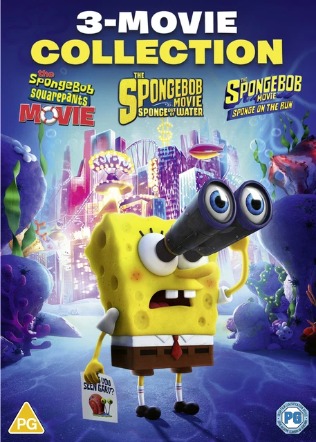 SPONGEBOB SQUAREPANTS: 3-MOVIE Collection [PG] DVD Box Set £9.99 ...