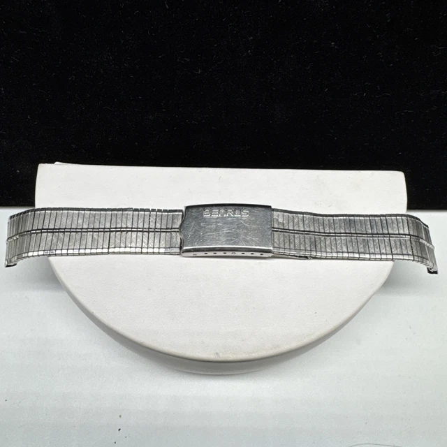 VINTAGE BENRUS STAINLESS Steel JB Champion 1960s Watch Band - 17.2mm £ ...